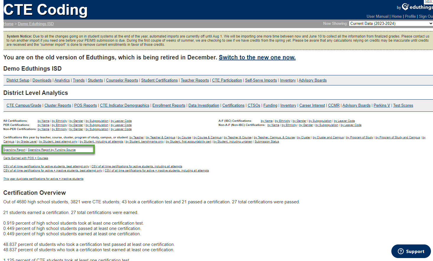 Navigation Tips for Eduthings' New Interface – Support Center