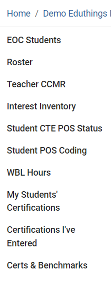 Teacher EOC Student Report -updated – Support Center