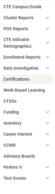 How can CTE Administrators verify student industry certification ...